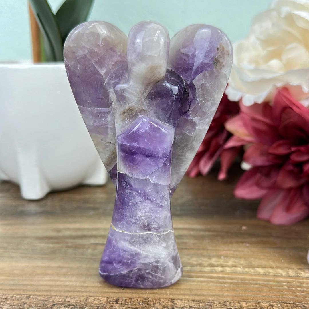 Wholesale Amethyst Polished Angel Statues sized 4-6" | Crystal Joys ...